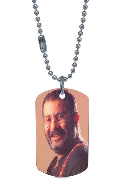 Hero Tasarım Ahmet Kaya Gümüş Renk Künye / Kolye DFT5029