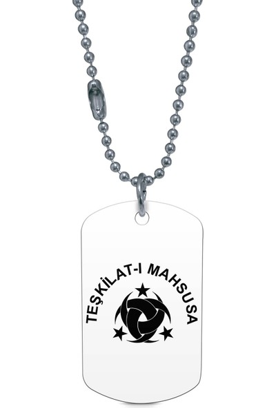 Hero Tasarım Teşkikat-I Mahsusa Gümüş Renk Künye / Kolye DFT1464