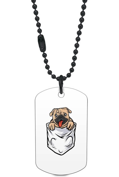 Hero Tasarım Dog Siyah Renk Künye / Kolye DFT5807 Hero Tasarım Dog Siyah Renk Künye / Kolye DFT5807