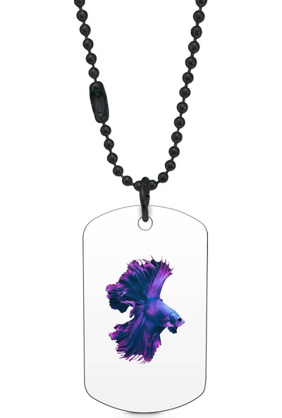 Hero Tasarım Renk Cümbüşü Siyah Renk Künye / Kolye DFT318