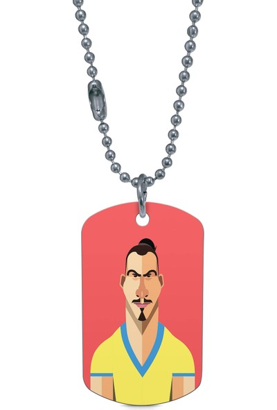 Hero Tasarım Ibrahimoviç Gümüş Renk Künye / Kolye DFT4404 Hero Tasarım Ibrahimoviç Gümüş Renk Künye / Kolye DFT4404