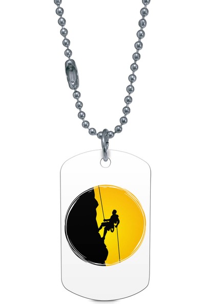 Hero Tasarım Tırmanış Gümüş Renk Künye / Kolye DFT2091