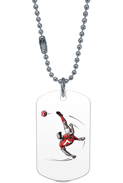 Hero Tasarım Rovaşata Çeken Futbolcu Gümüş Renk Künye / Kolye DFT1244 Hero Tasarım Rovaşata Çeken Futbolcu Gümüş Renk Künye / Kolye DFT1244