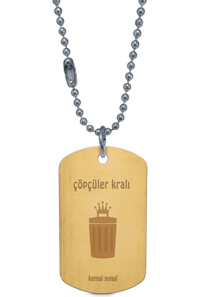 Hero Tasarım Çöpçüler Kralı Gümüş Renk Künye / Kolye DFT5083 Hero Tasarım Çöpçüler Kralı Gümüş Renk Künye / Kolye DFT5083
