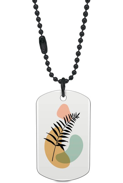 Hero Tasarım Doğa Siyah Renk Künye / Kolye DFT634