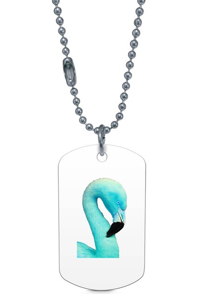 Hero Tasarım Kuğu Gümüş Renk Künye / Kolye DFT319