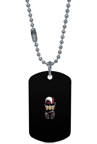 Hero Tasarım Smoking Gümüş Renk Künye / Kolye DFT5355