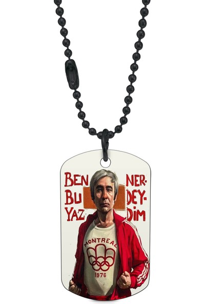 Hero Tasarım Badi Ekrem Siyah Renk Künye / Kolye DFT4005