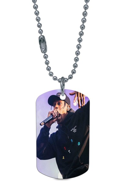 Hero Tasarım Travis Gümüş Renk Künye / Kolye DFT3440 Hero Tasarım Travis Gümüş Renk Künye / Kolye DFT3440
