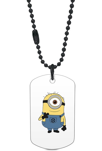 Hero Tasarım Minyonlar Siyah Renk Künye / Kolye DFT5835