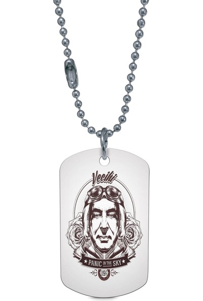 Hero Tasarım Şener Şen Gümüş Renk Künye / Kolye DFT2425