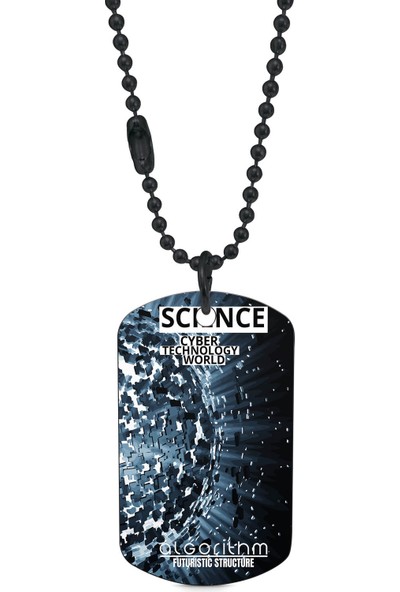 Hero Tasarım Science Siyah Renk Künye / Kolye DFT549 Hero Tasarım Science Siyah Renk Künye / Kolye DFT549