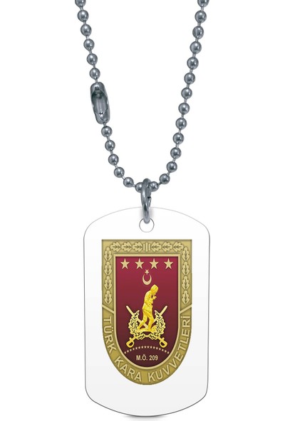 Hero Tasarım Türk Kara Kuvvetleri Gümüş Renk Künye / Kolye DFT5414 Hero Tasarım Türk Kara Kuvvetleri Gümüş Renk Künye / Kolye DFT5414