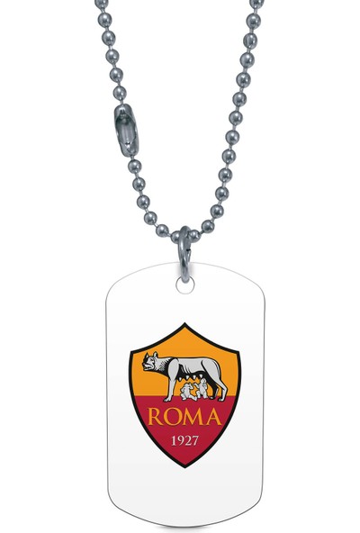 Hero Tasarım Roma Gümüş Renk Künye / Kolye DFT1258 Hero Tasarım Roma Gümüş Renk Künye / Kolye DFT1258