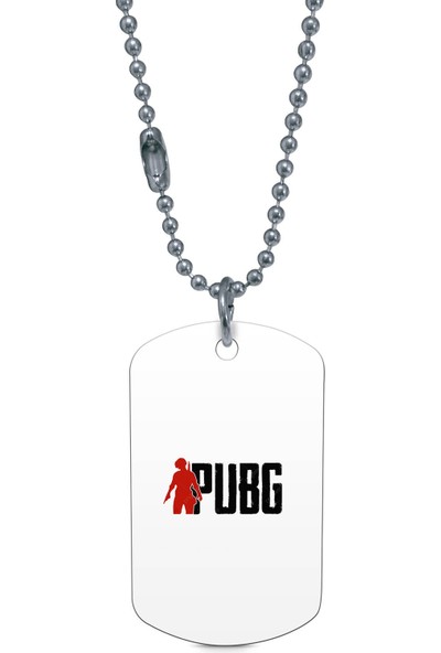 Hero Tasarım Pubg Gümüş Renk Künye / Kolye DFT1808