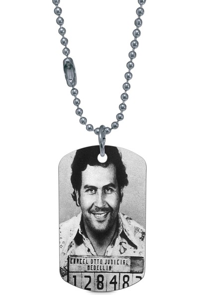 Hero Tasarım Pablo Gümüş Renk Künye / Kolye DFT3686 Hero Tasarım Pablo Gümüş Renk Künye / Kolye DFT3686