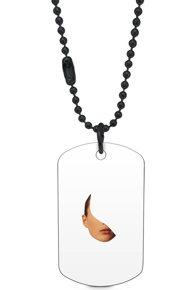 Hero Tasarım Kadın Siyah Renk Künye / Kolye DFT291 Hero Tasarım Kadın Siyah Renk Künye / Kolye DFT291