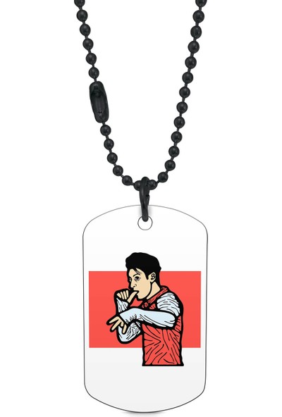 Hero Tasarım Mesut Özdil Siyah Renk Künye / Kolye DFT1261