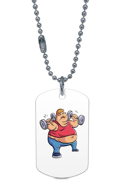 Hero Tasarım Spor Yapan Adam Gümüş Renk Künye / Kolye DFT1292 Hero Tasarım Spor Yapan Adam Gümüş Renk Künye / Kolye DFT1292