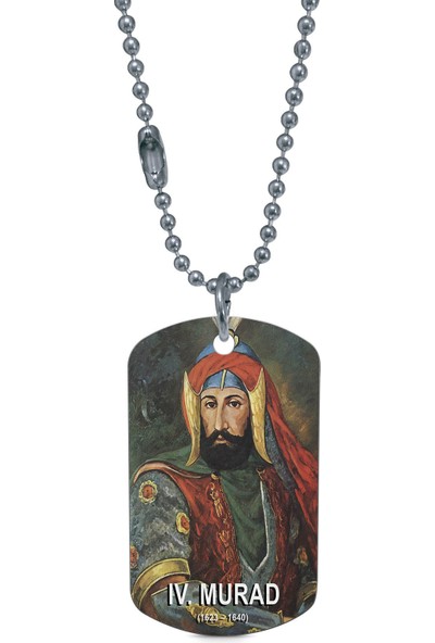 Hero Tasarım 4. Murad Gümüş Renk Künye / Kolye DFT5469