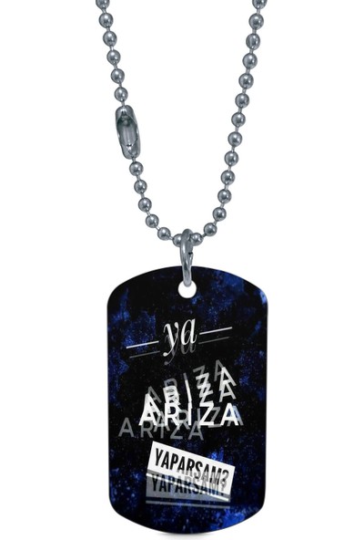 Hero Tasarım Arıza Gümüş Renk Künye / Kolye DFT3946