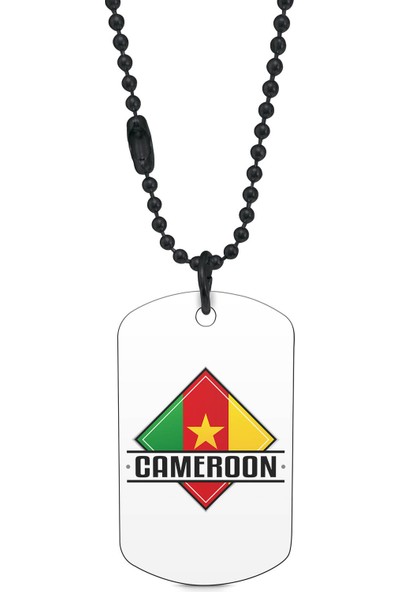 Hero Tasarım Kamerun Siyah Renk Künye / Kolye DFT2242