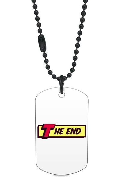 Hero Tasarım The End Siyah Renk Künye / Kolye DFT1059