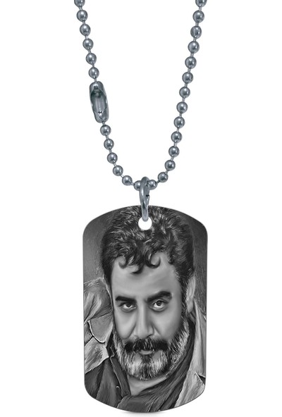 Hero Tasarım Ahmet Kaya Gümüş Renk Künye / Kolye DFT2992