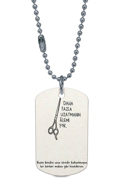 Hero Tasarım Uzatmanın Alemi Yok Gümüş Renk Künye / Kolye DFT4047 Hero Tasarım Uzatmanın Alemi Yok Gümüş Renk Künye / Kolye DFT4047