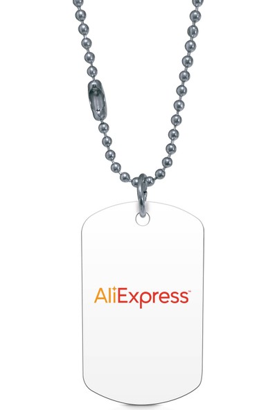 Hero Tasarım Ali Express Gümüş Renk Künye / Kolye DFT414