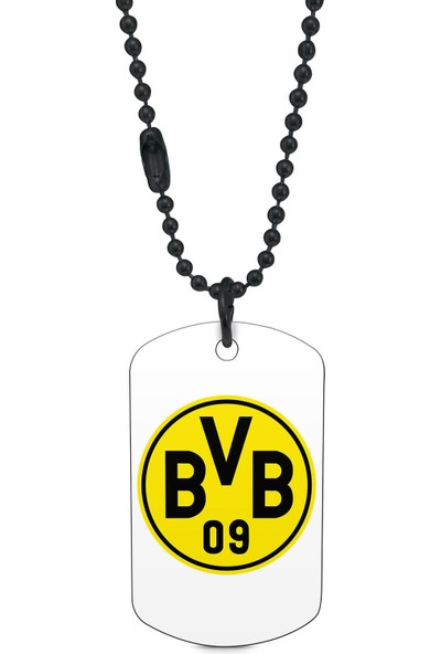 Hero Tasarım Borussia Dortmund Siyah Renk Künye / Kolye DFT1234 Hero Tasarım Borussia Dortmund Siyah Renk Künye / Kolye DFT1234