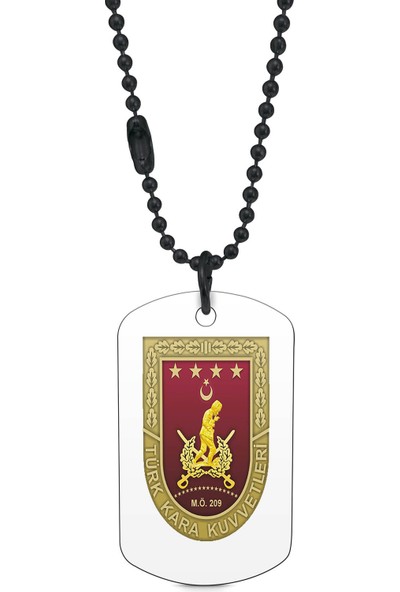 Hero Tasarım Türk Kara Kuvvetleri Siyah Renk Künye / Kolye DFT5414 Hero Tasarım Türk Kara Kuvvetleri Siyah Renk Künye / Kolye DFT5414