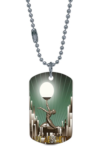 Hero Tasarım Art Aesthettic Gümüş Renk Künye / Kolye DFT679