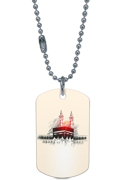 Hero Tasarım Kabe Gümüş Renk Künye / Kolye DFT5423 Hero Tasarım Kabe Gümüş Renk Künye / Kolye DFT5423