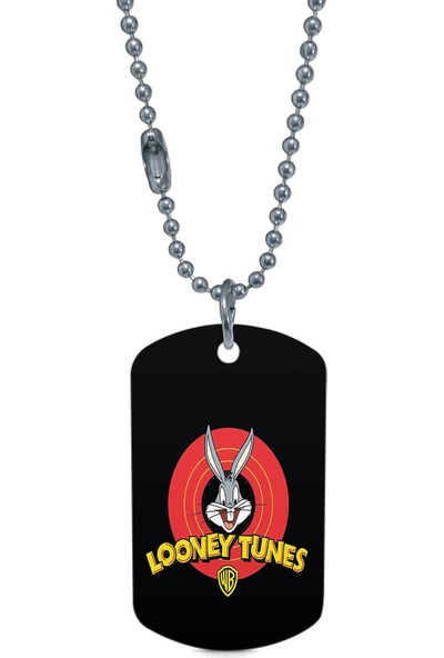 Hero Tasarım Bugs Bunny Gümüş Renk Künye / Kolye DFT4839