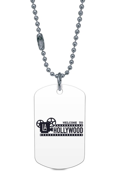 Hero Tasarım Hollywood Gümüş Renk Künye / Kolye DFT1062 Hero Tasarım Hollywood Gümüş Renk Künye / Kolye DFT1062