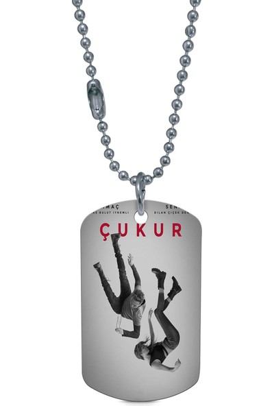 Hero Tasarım Çukur Gümüş Renk Künye / Kolye DFT2634