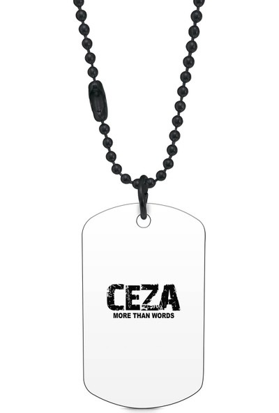 Hero Tasarım Ceza Siyah Renk Künye / Kolye DFT1702 Hero Tasarım Ceza Siyah Renk Künye / Kolye DFT1702