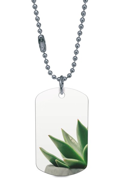 Hero Tasarım Doğa Gümüş Renk Künye / Kolye DFT3022