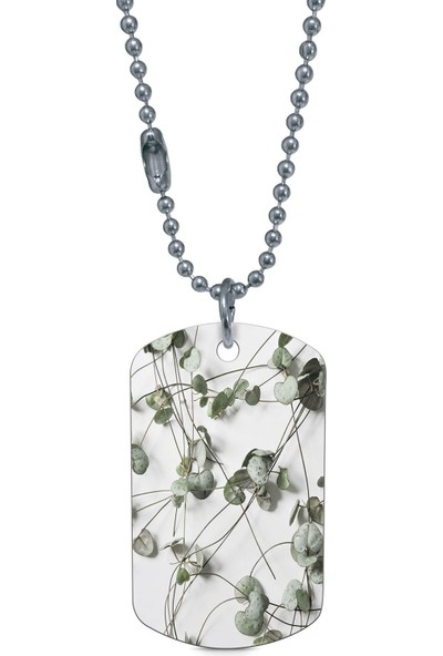 Hero Tasarım Doğa Gümüş Renk Künye / Kolye DFT3041