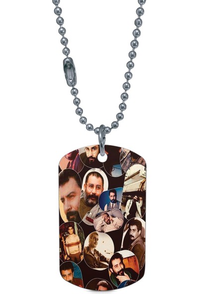 Hero Tasarım Ahmet Kaya Gümüş Renk Künye / Kolye DFT5043