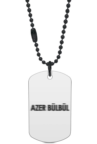 Hero Tasarım Azer Bülbül Siyah Renk Künye / Kolye DFT4125 Hero Tasarım Azer Bülbül Siyah Renk Künye / Kolye DFT4125