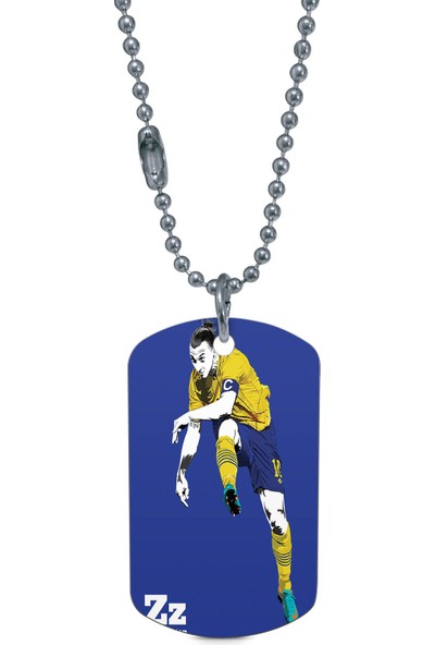 Hero Tasarım Ibrahimoviç Gümüş Renk Künye / Kolye DFT4585 Hero Tasarım Ibrahimoviç Gümüş Renk Künye / Kolye DFT4585