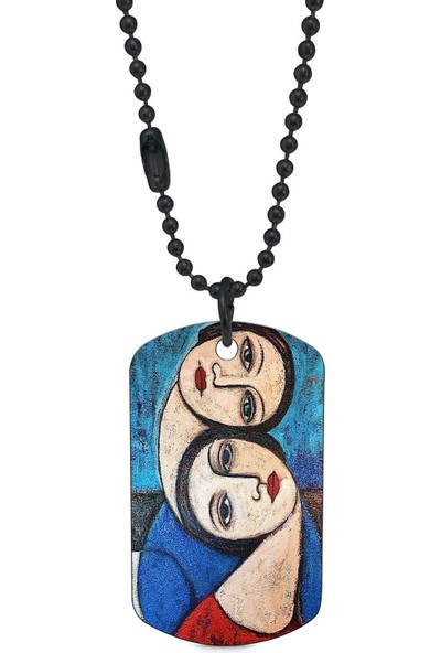 Hero Tasarım Marjinal Siyah Renk Künye / Kolye DFT3479 Hero Tasarım Marjinal Siyah Renk Künye / Kolye DFT3479