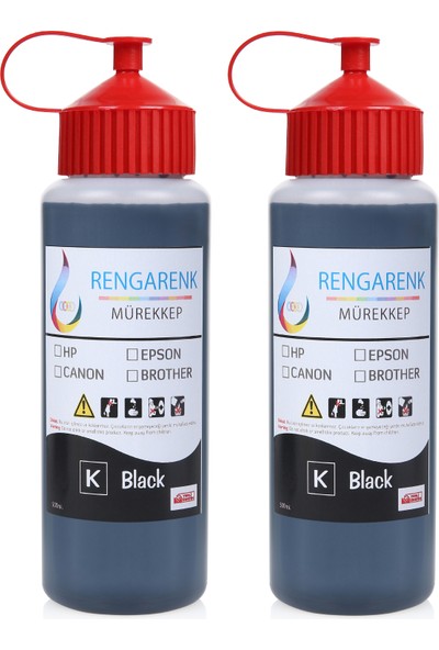 Rengarenk Hp 305 Kartuş Uyumlu Mürekkep 500 ml 2 Adet Siyah Rengarenk Hp 305 Kartuş Uyumlu Mürekkep 500 ml 2 Adet Siyah