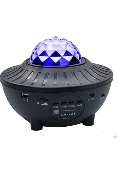 TopOne Bluetooth Hoparlör LED Yıldız Projektör ile 21 Renk Varyasyonu