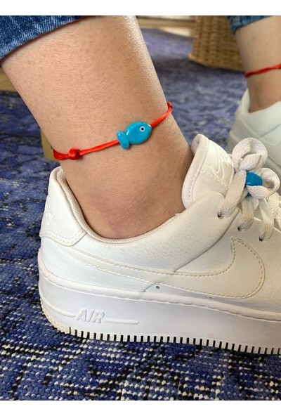 Misto Murano Cam Boncuk Balıklı Halhal