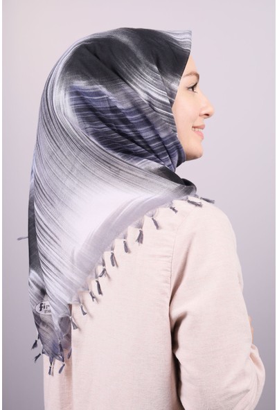 Firuze Star Desenli Boncuklu Tülbent - Desen-20 - Renk-14 Firuze Star Desenli Boncuklu Tülbent - Desen-20 - Renk-14