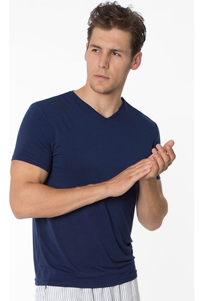Hays Erkek V Yaka Modal Kısa Kollu T-Shirt Hays Erkek V Yaka Modal Kısa Kollu T-Shirt