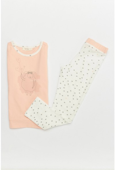 Hays Kız Çocuk Taytlı Uzun Pijama Takımı
